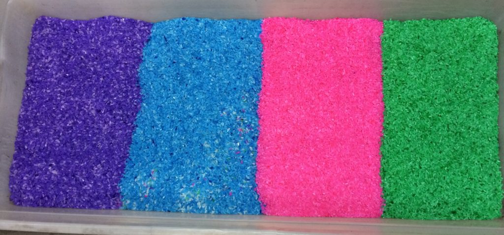 Dyed Rice for Sensory Play, Art, and More – Defiantly Domestic